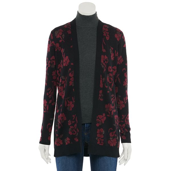 Women's Croft & Barrow® Open Front Long Cardigan