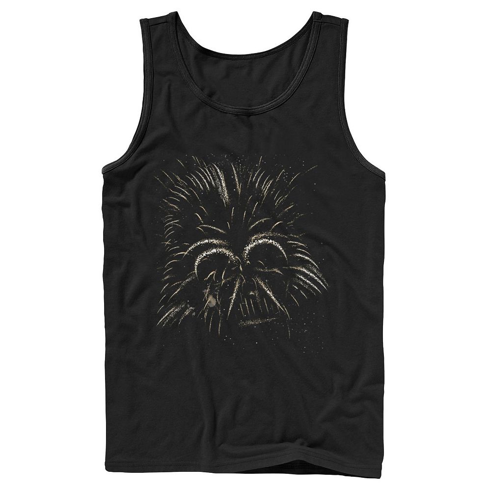 Men's Star Wars Darth Vader Shaped Fireworks Tank Top