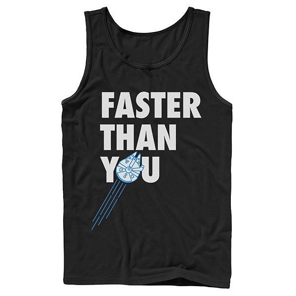 Men's Star Wars Faster Than You Quote Tank Top