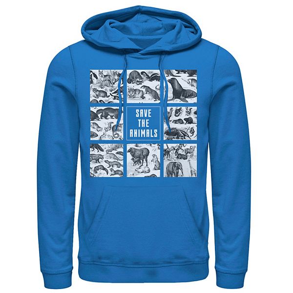 Men's Earth Day Save The Animals Box Up Hoodie