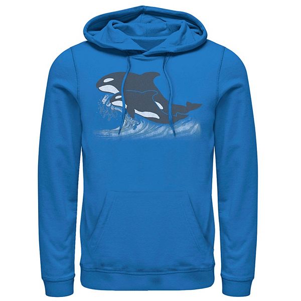 Men's Earth Day Orca Ocean Jump Hoodie