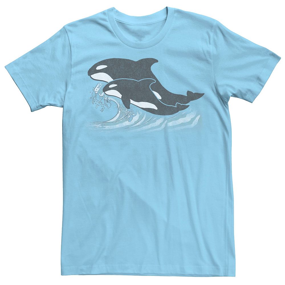 Men's Earth Day Orca Ocean Jump Tee
