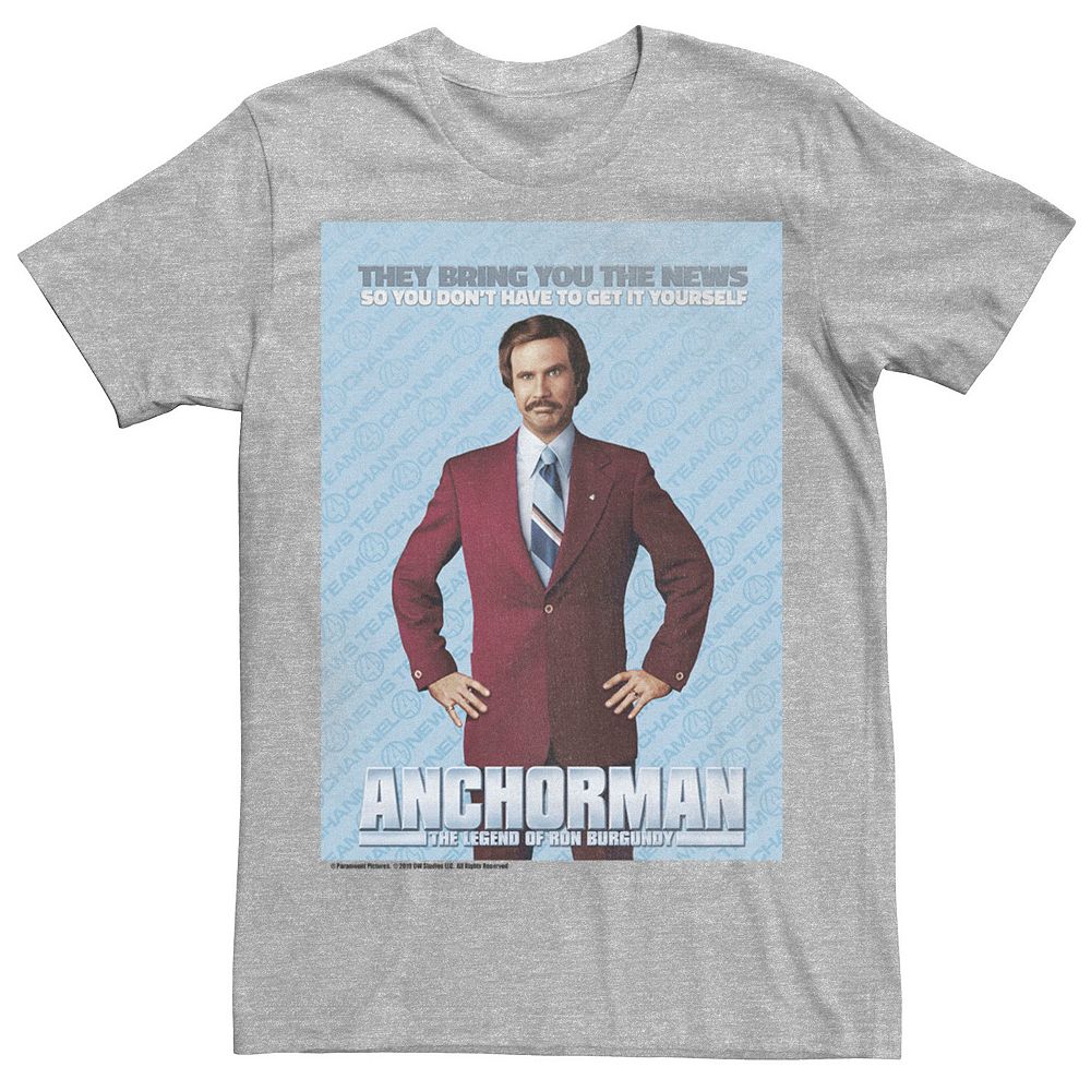 Men's Anchormen Ron Logo Poster Tee