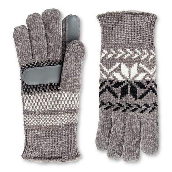Women's isotoner Lined Chenille Snowflake Gloves