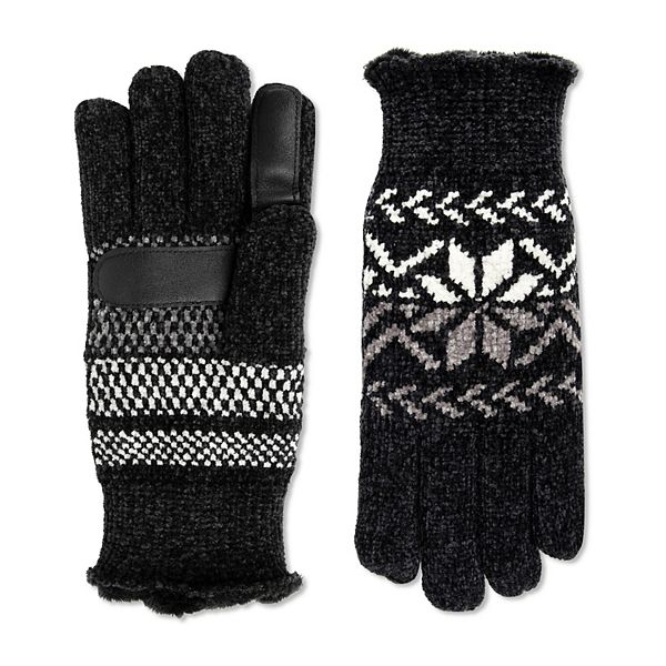 Women's isotoner Lined Chenille Snowflake Gloves
