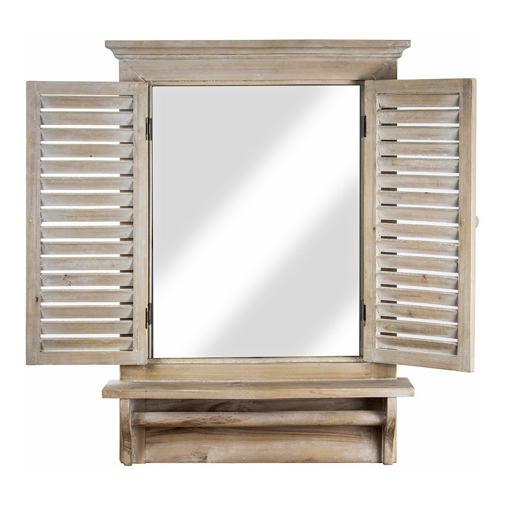 American Art Décor Window Shutter Wall Mirror