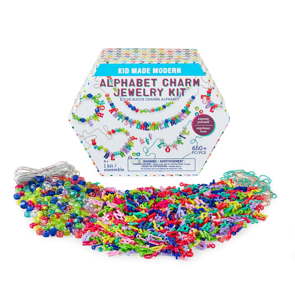Kid Made Modern Alphabet Charm Jewelry Kit