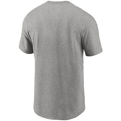 Men's Nike Heathered Gray Chicago Bears Primary Logo T-Shirt