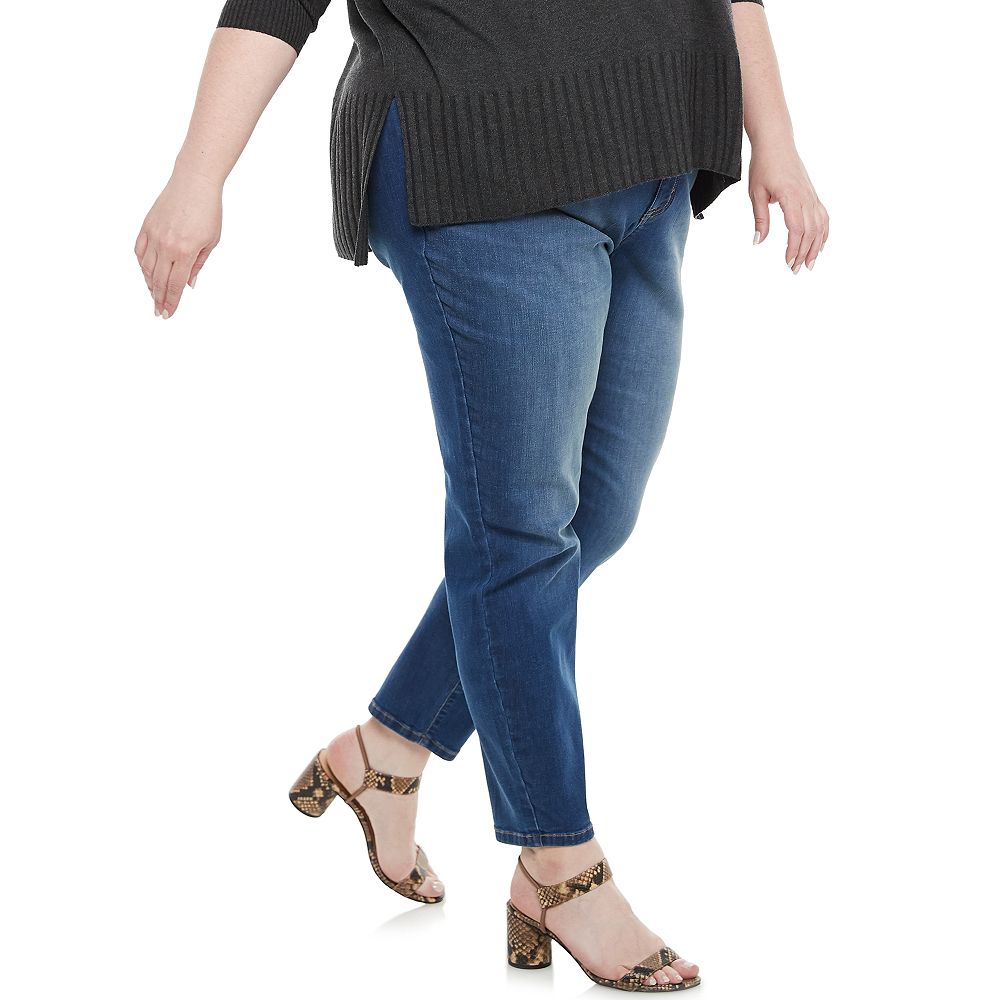 Plus Size EVRI™ Comfort Stretch High-Rise Skinny Jeans
