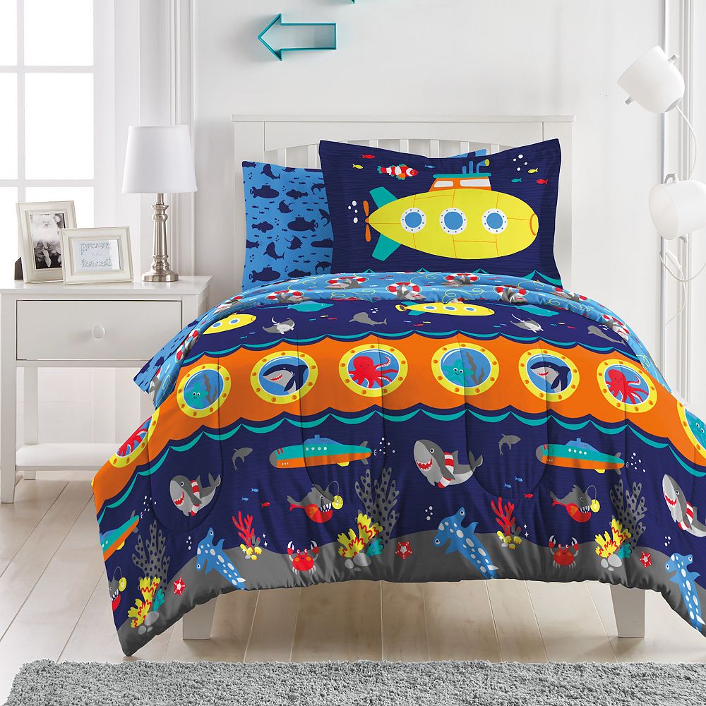 Dream Factory Submarine Comforter and Sheet Set