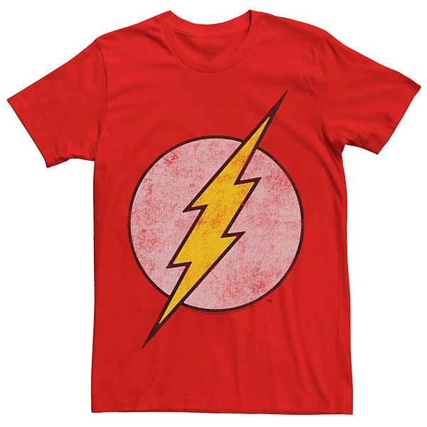 Men's The Flash Classic Logo Distressed Tee