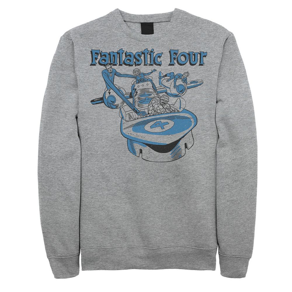 Men's Marvel Fantastic Four Group Shot Fantasticar Sweatshirt