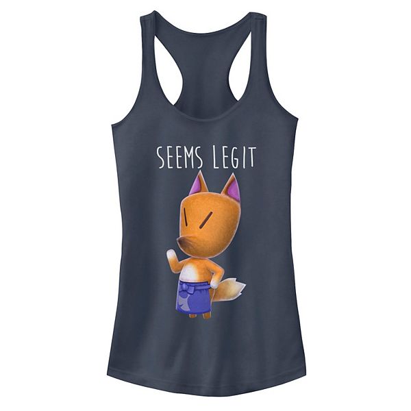 Juniors' Nintendo Animal Crossing Redd The Fox Seems Legit Tank Top