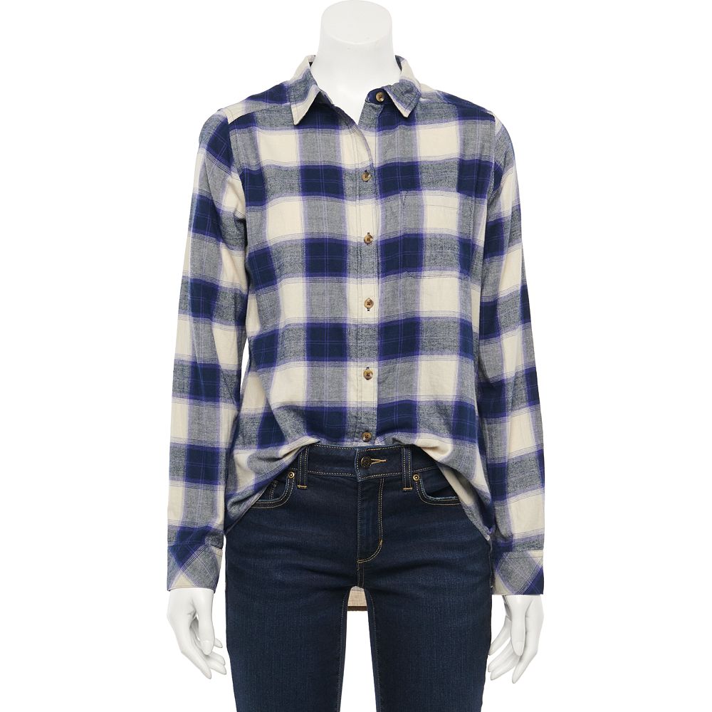 Women's Sonoma Goods For Life® Extra Soft Flannel Essential Shirt