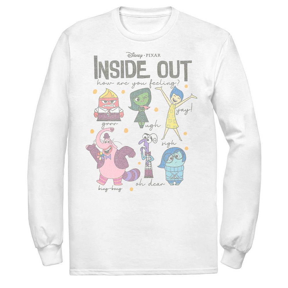 Disney / Pixar's Inside Out Men's How Are You Feeling Group Shot Long ...