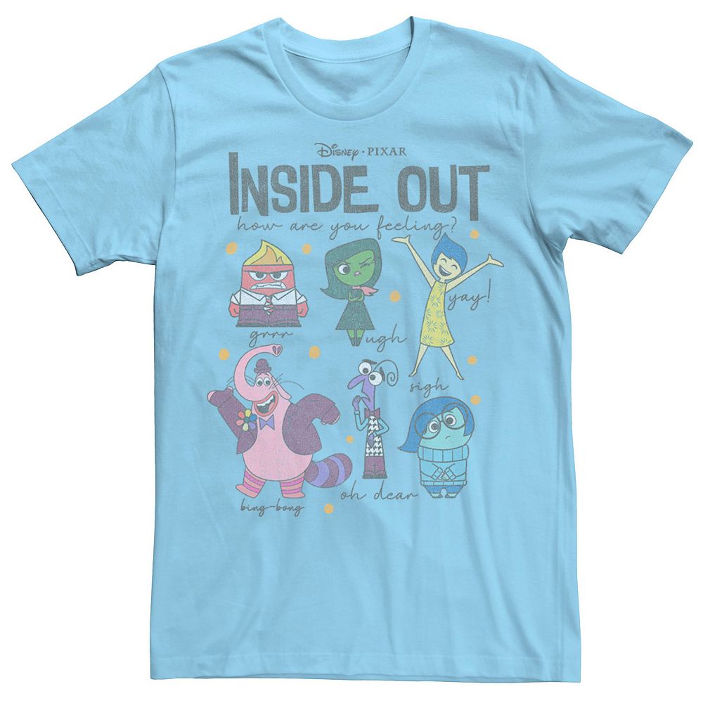 Disney / Pixar's Inside Out Men's How Are You Feeling Group Shot Tee