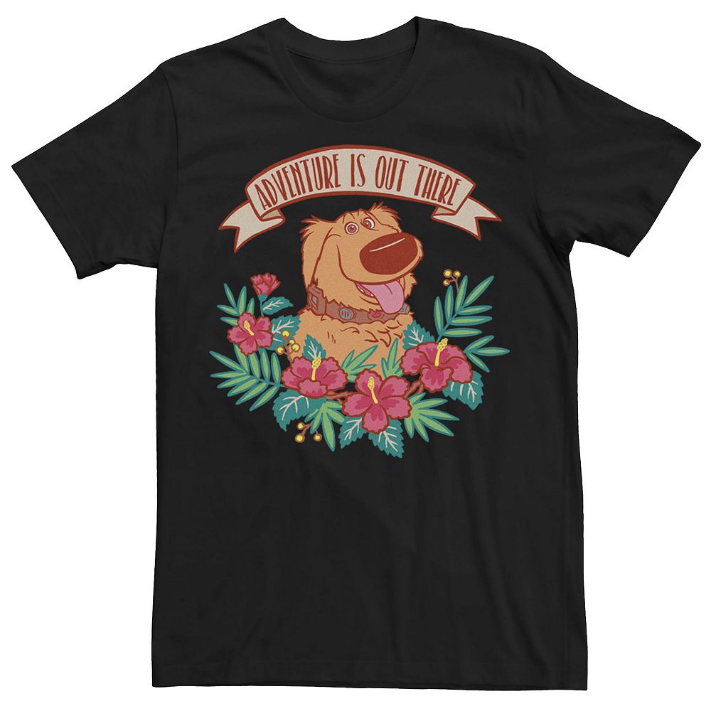 Disney / Pixar's Up Dug Men's Adventure Is Out There Floral Tee
