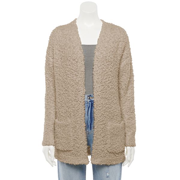 Juniors' Pink Republic Popcorn Cardigan