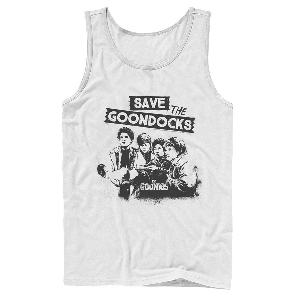 Men's The Goonies Save The Goondocks Text Tank Top