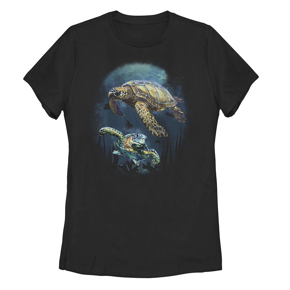 Juniors' Earth Day Sea Turtles Tee