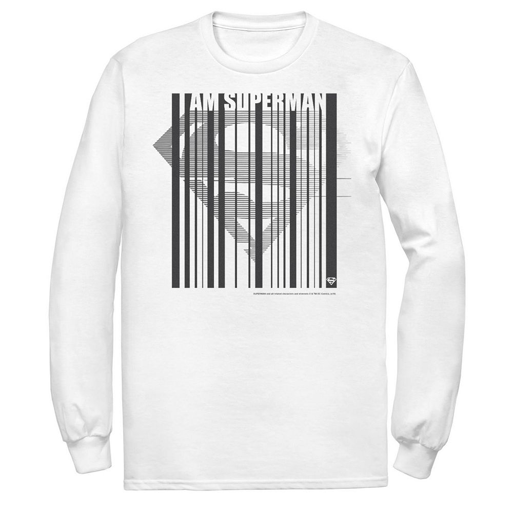 Men's DC Comics Superman Barcode Chest Logo Tee
