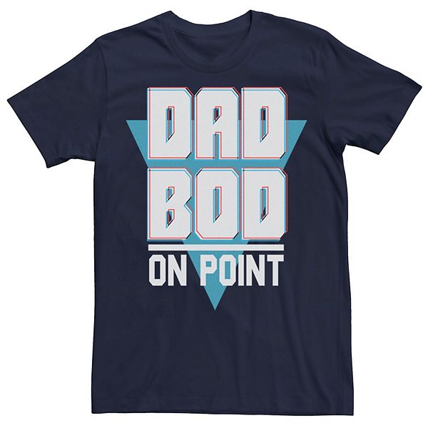 Men's "Dad Bod On Point" Bold Neon Text Father's Day Tee