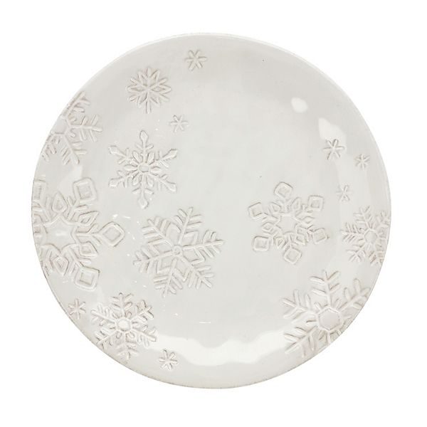 Kitchen & Dining Home & Living Dining & Serving Snowflake Dinner Plate ...