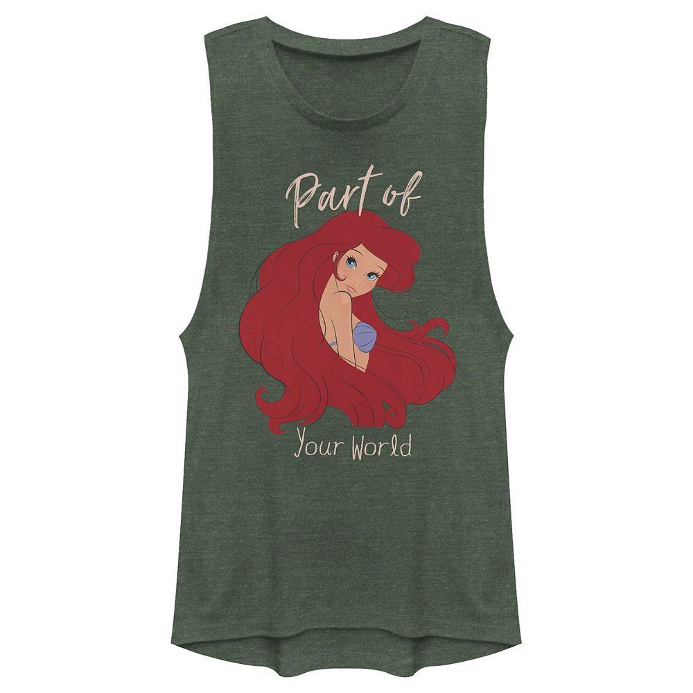 Disney's The Little Mermaid Juniors' Ariel Your World Muscle Tank Top