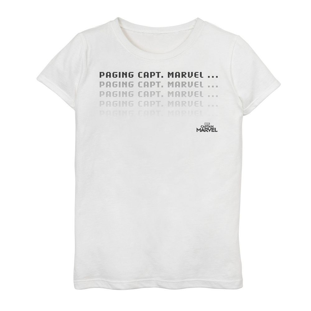 Girls 7-16 Marvel Captain Marvel Paging Capt. Marvel Signal Graphic Tee