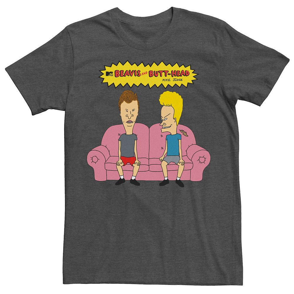 Men's Beavis & Butthead Couch Head Poster Tee