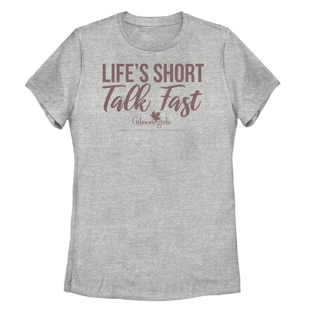 Juniors' Gilmore Girls "Life's Short Talk Fast" Tee