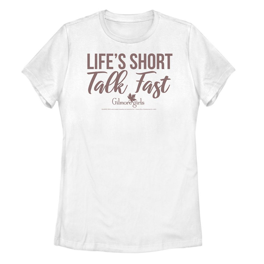 Juniors' Gilmore Girls "Life's Short Talk Fast" Tee