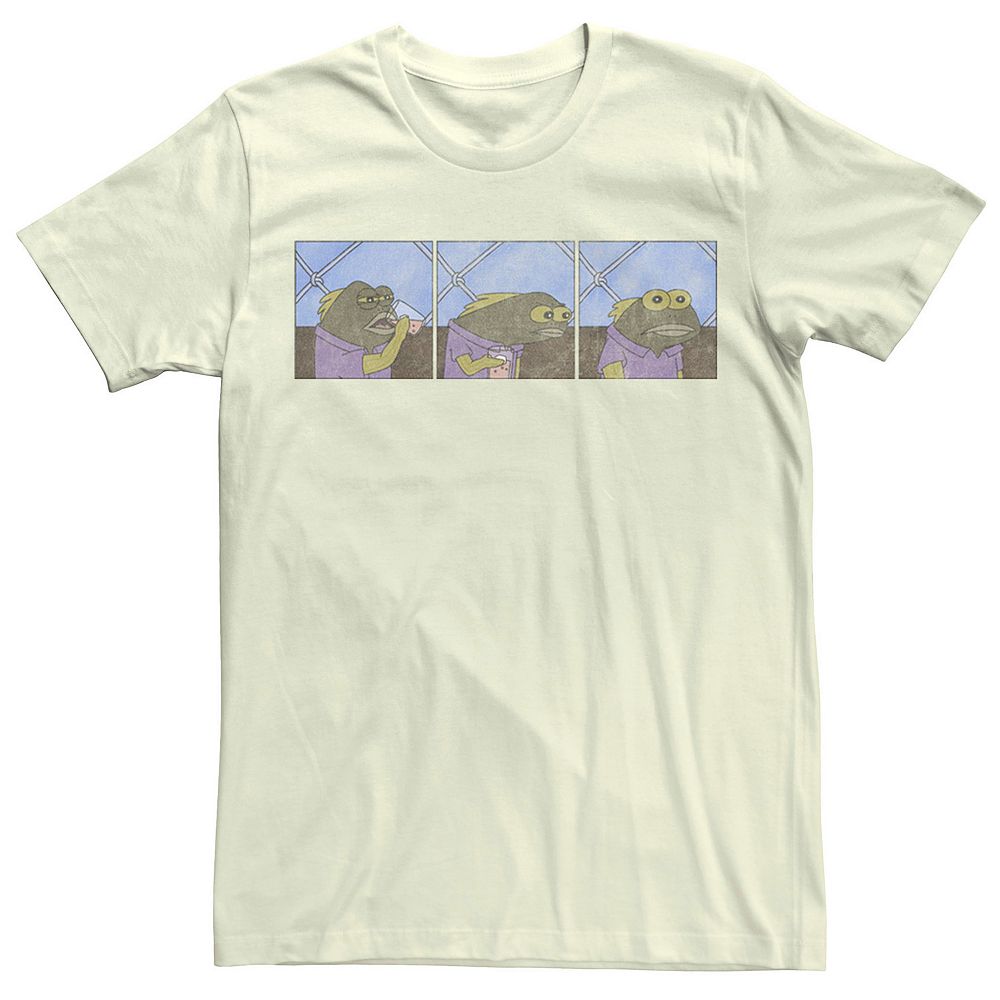 Men's Nickelodeon SpongeBob SquarePants Fish Sips Drink Meme Tee