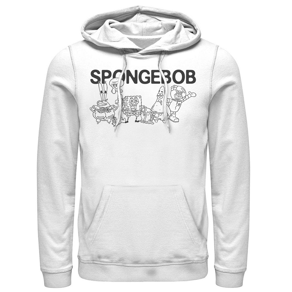 Men's SpongeBob Group Shot Outlines Hoodie