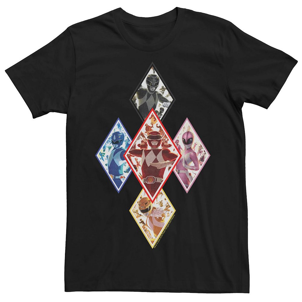 Men's Power Rangers Diamond Portraits Tee