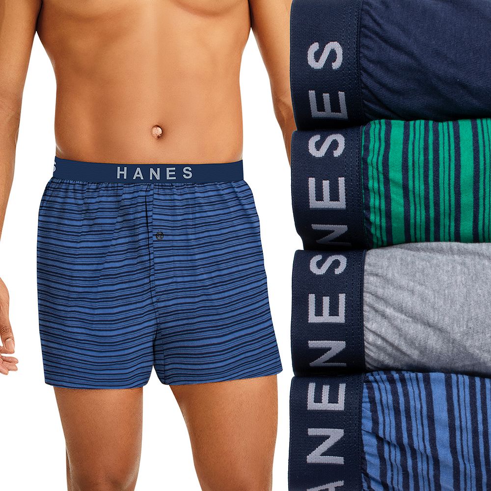 Big & Tall Hanes® 4-pack Ultimate Knit Boxers - Size 2XL