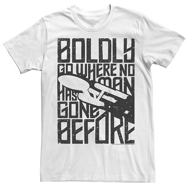 Men's Star Trek Boldly Go Quote Tee