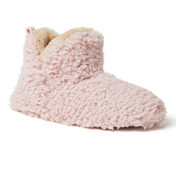 Women's Dearfoams Chelsea Furry Quilted Bootie Slippers