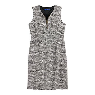 Women's Apt. 9® Zip Front Sleeveless Sheath Dress