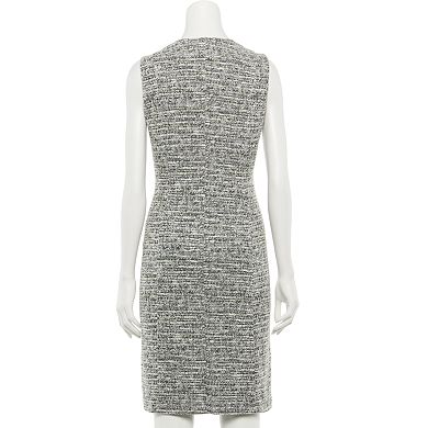 Women's Apt. 9® Zip Front Sleeveless Sheath Dress