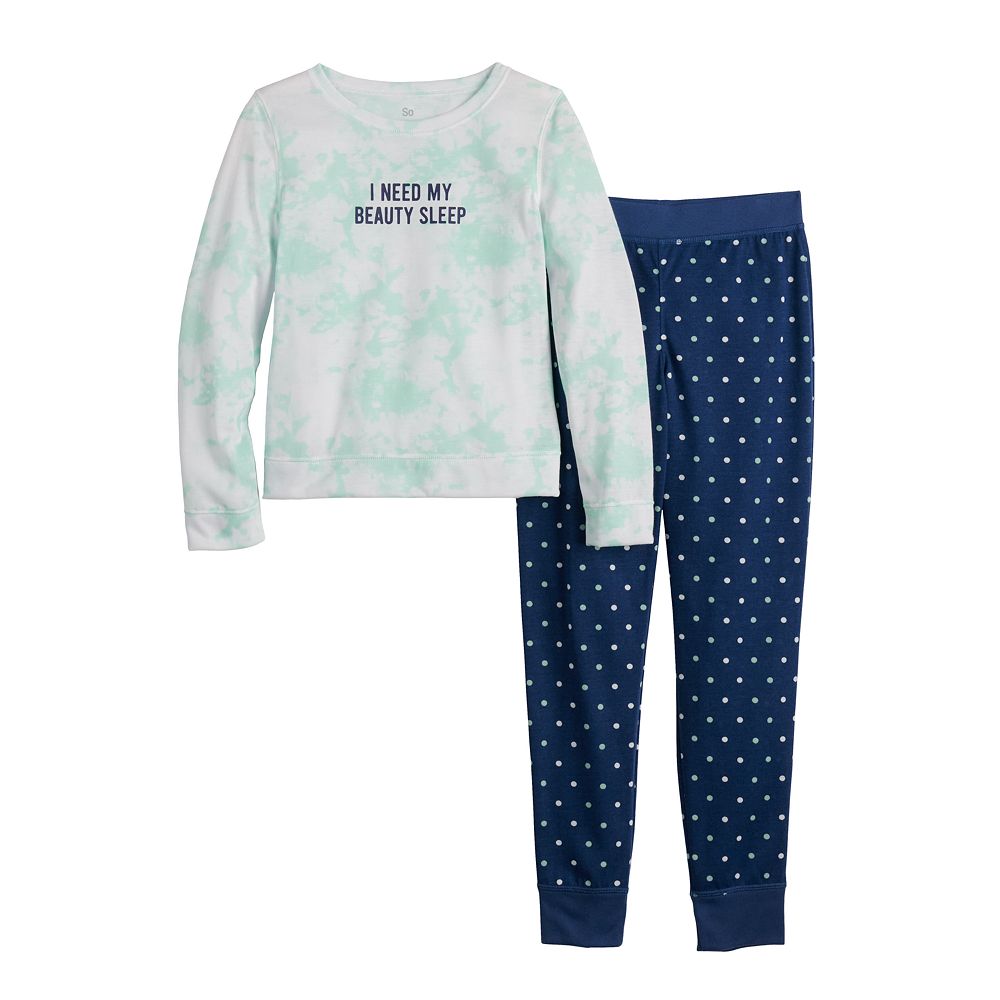 Girls 7-14 & Plus Size SO® 2-Piece Pajama Set
