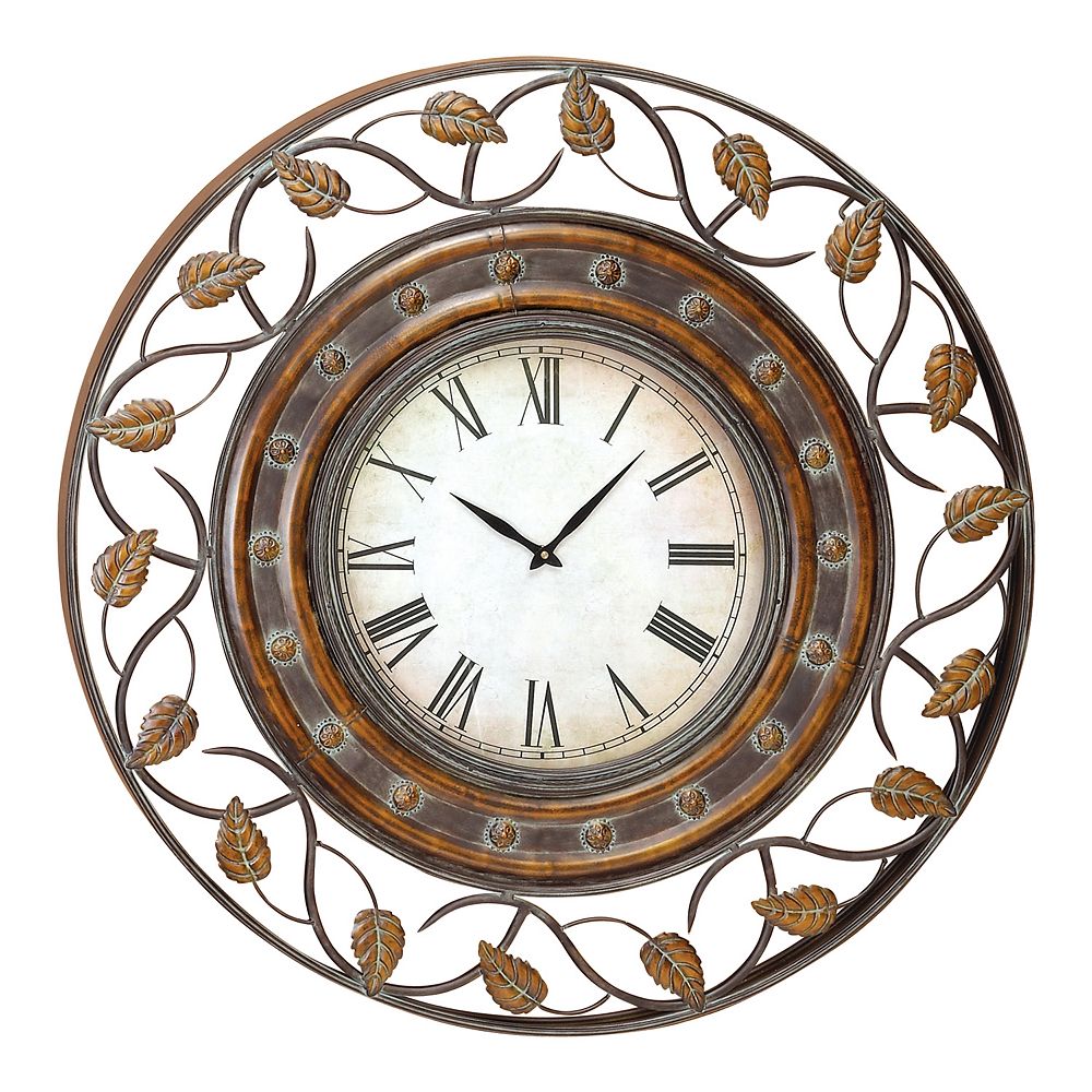 Stella & Eve Leaf Scroll Wall Clock