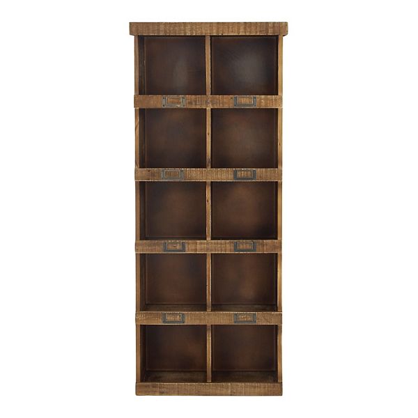 Stella & Eve Farmhouse 10-Cubby Wall Cabinet