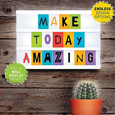 Discovery Kids DIY Light Up Cinema Box - Customizable Backlit Message Board