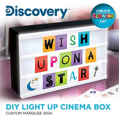 Discovery Kids DIY Light Up Cinema Box - Customizable Backlit Message Board