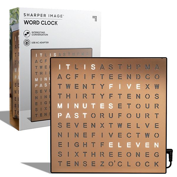 Sharper Image LED Tabletop Word Clock