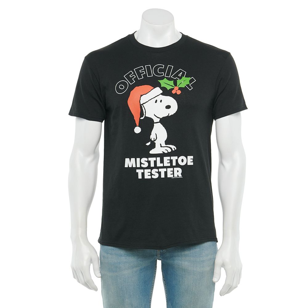 Men's Peanuts Snoopy Mistletoe Tester