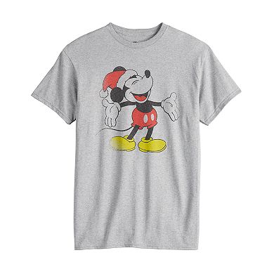 Men's Mickey Mouse Santa Tee