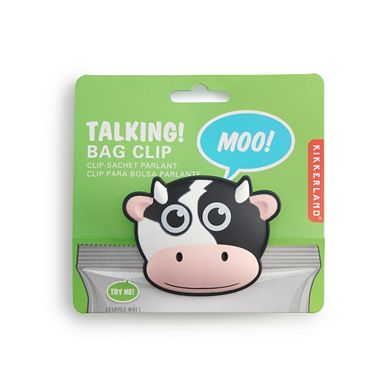 Kikkerland Talking Cow Bag Clip