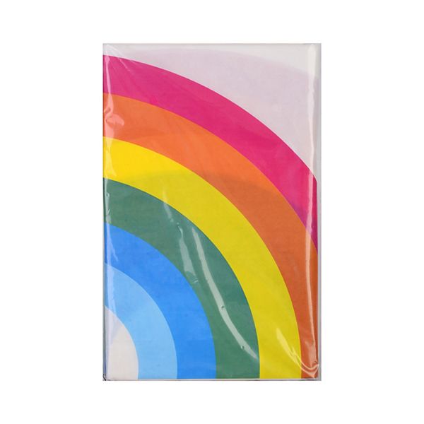 Table Fun Rainbow Paper Table Cover